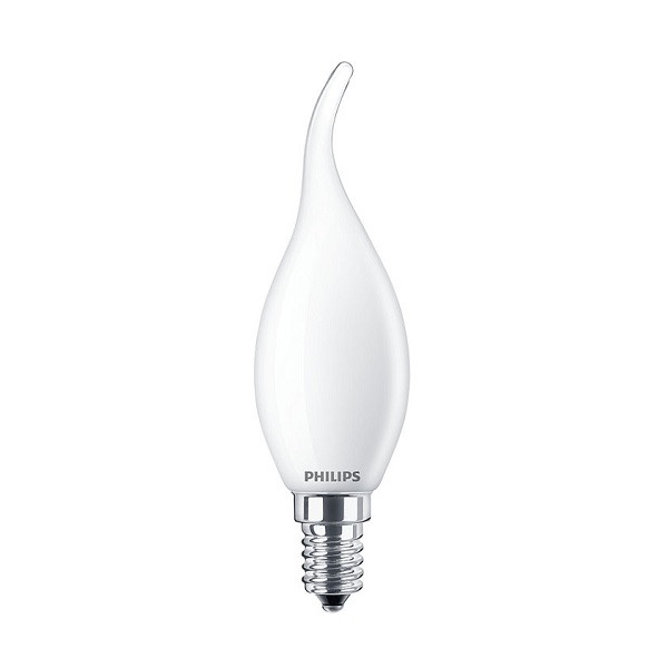 Led lamp E14 | Kaars met punt | Philips (2.2W, 250lm, 2700K) Philips Kabelshop.nl